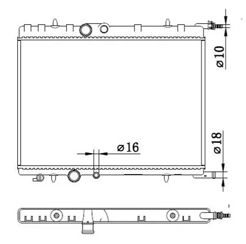 Radiador Peugeot 206 / 207 / Hoggar / 307 Citroen C4 Xsara | Nana ...